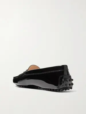 TOD'S Gommino Patent-leather Loafers - Black