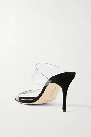Manolo Blahnik Scolto 90 Pvc Mules