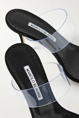 Manolo Blahnik Scolto 90 Pvc Mules
