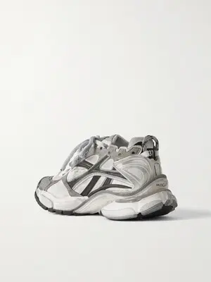 Balenciaga Runner Suede And Rubber-trimmed Shell Sneakers