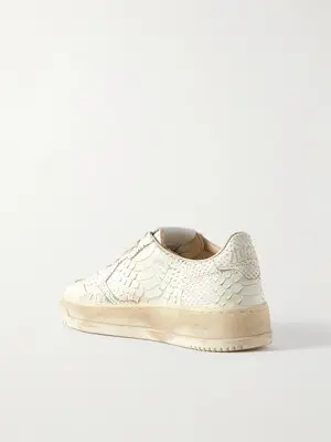 AUTRY Medalist Super Vintage Snake-effect Sneakers