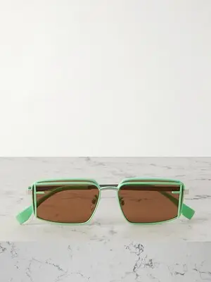 Fendi First Square-frame Sunglasses - Green