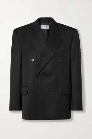 Balenciaga Double-breasted Wool-twill Blazer