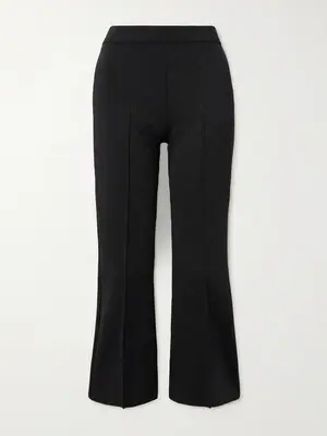 HIGH SPORT Checked Stretch-knit Cropped Pants