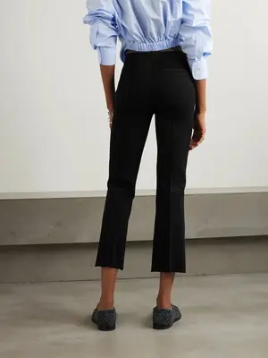 HIGH SPORT Checked Stretch-knit Cropped Pants