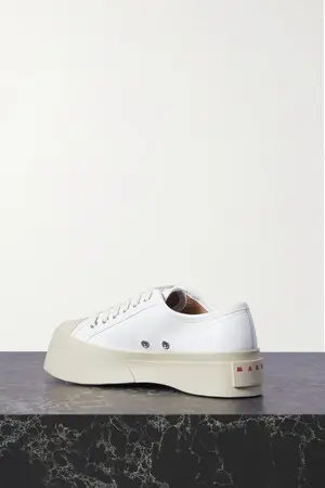 Marni Pablo Leather Platform Sneakers - White