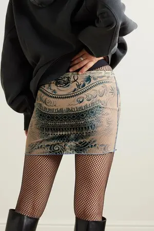JEAN PAUL GAULTIER Printed Mini Skirt