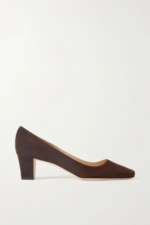 Manolo Blahnik Okkatopla 50 Suede Pumps