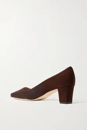 Manolo Blahnik Okkatopla 50 Suede Pumps