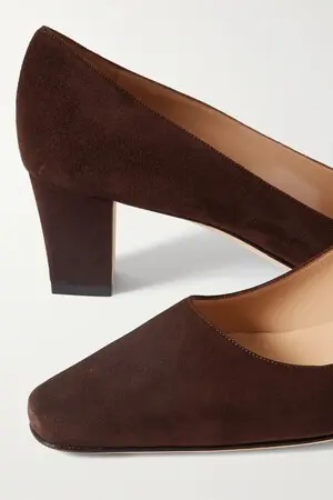 Manolo Blahnik Okkatopla 50 Suede Pumps