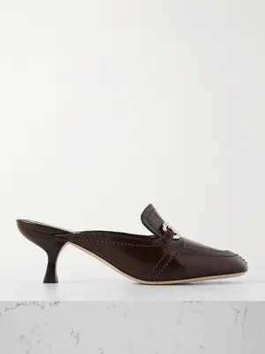FERRAGAMO Elodye Leather Mules