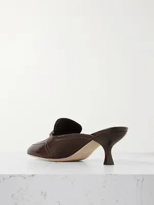 FERRAGAMO Elodye Leather Mules