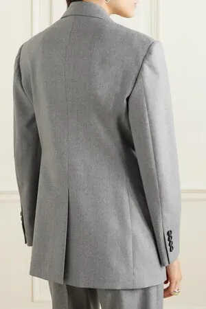 Brunello Cucinelli Ribbed Wool And Wool-flannel Blazer
