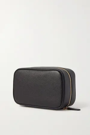 Smythson Panama Textured-leather Cosmetic Case