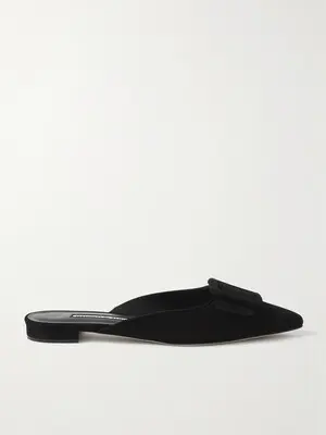 Manolo Blahnik Buckled Mules Clogs For Women
