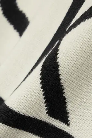 Perfect Moment Schild Intarsia Merino Wool Turtleneck Sweater