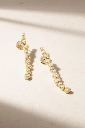 Yvonne Léon Longue Escargot 9-karat Diamond Earrings