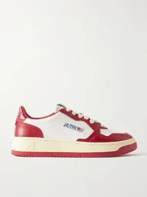 AUTRY Medalist Low Leather Sneakers - Red
