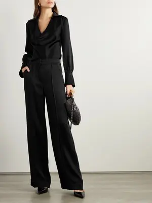 Simkhai Kyra Satin Wide-leg Trousers