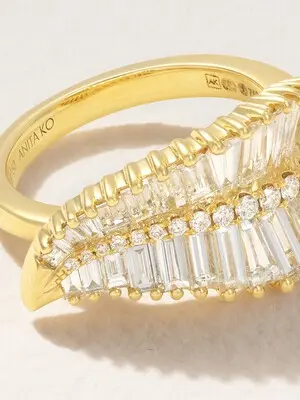 ANITA KO Palm Leaf Diamond Ring