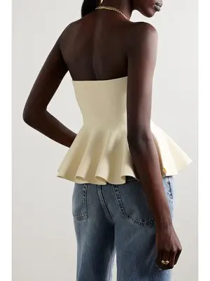 A.L.C. Eliza Strapless Stretch-knit Top