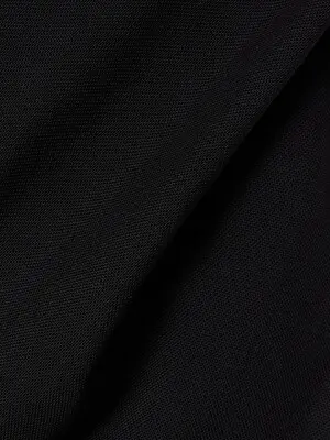 Khaite Ima Wool-blend Grain De Poudre Maxi Dress - Black