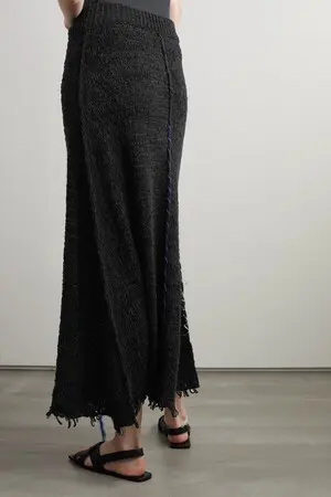 THE ROW Estafer Embroidered Silk Midi Skirt