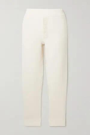 THE ROW Ginzena Cotton-blend Tapered Track Pants