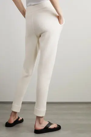 THE ROW Ginzena Cotton-blend Tapered Track Pants