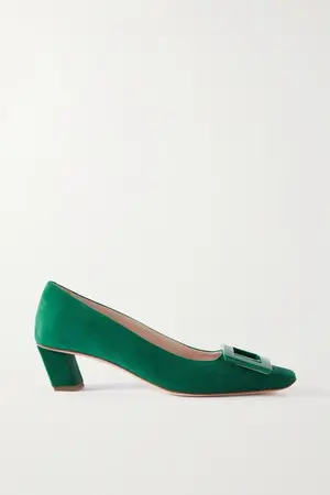ROGER VIVIER Belle Vivier 45 Suede Pumps
