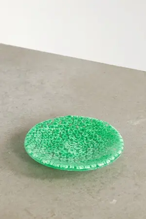 MARLO LAZ Stella Mare Seafoam Glass Dish - Green