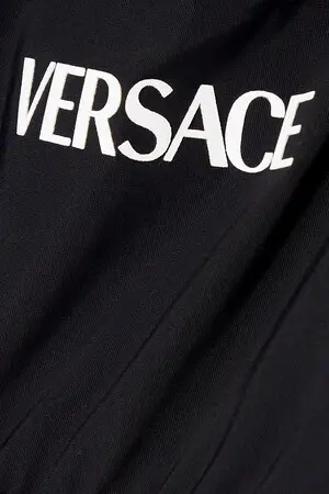 Versace La Greca Printed Stretch Sports Bra