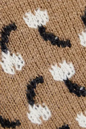 Batsheva Tulip Intarsia Alpaca Cardigan
