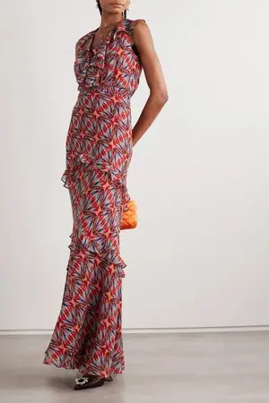 Saloni Rita Printed Maxi Dress