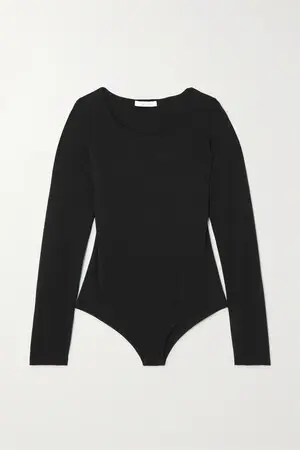 THE ROW Fenna Stretch-silk Jersey Bodysuit