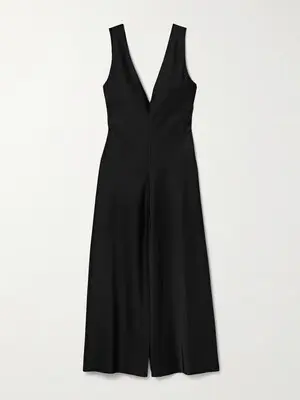 LESET Barb Satin Midi Dress