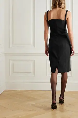 Versace Enver Crepe Midi Dress
