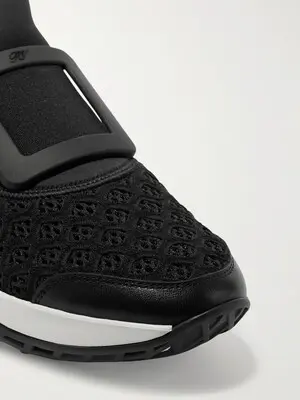 ROGER VIVIER Viv Run Mesh And Leather Sneakers