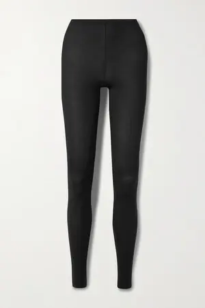 THE ROW Fraidy Stretch-silk Jersey Leggings