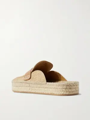 JW Anderson Printed Espadrille Mules - Neutrals