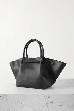 DEMELLIER The New York Midi Textured-leather Tote - Black