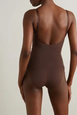 SKIMS Seamless Sculpt Brief Bodysuit - Brown