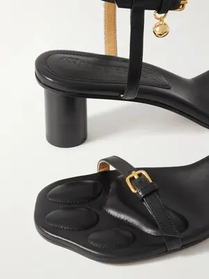JW Anderson Paw Embellished Leather Sandals