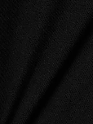 LESET Kelly Ribbed Cotton-blend Jersey T-shirt - Black