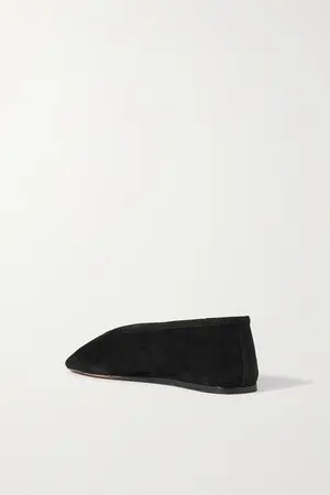 Le Monde Beryl Luna Suede Ballet Flats - Black