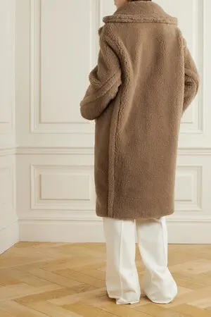 Max Mara Teddy Bear Icon Oversized Camel Hair And Silk-blend Coat - Brown