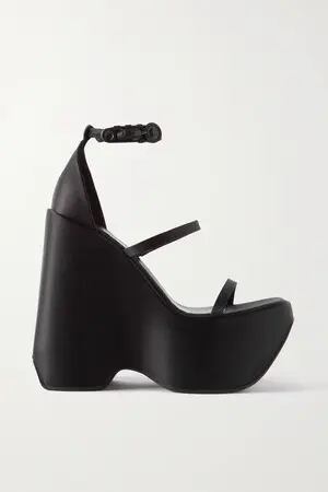 Versace Satin Platform Sandals
