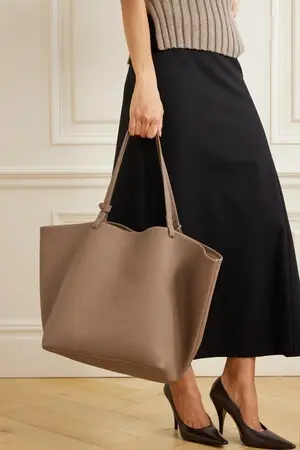 THE ROW Park Xl Textured-leather Tote - Brown