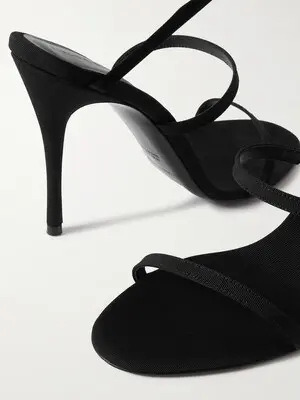 Magda Butrym Appliquéd Grosgrain Sandals