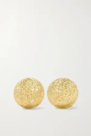 Carolina Bucci Florentine Finish Medium 18-karat Earrings - Gold